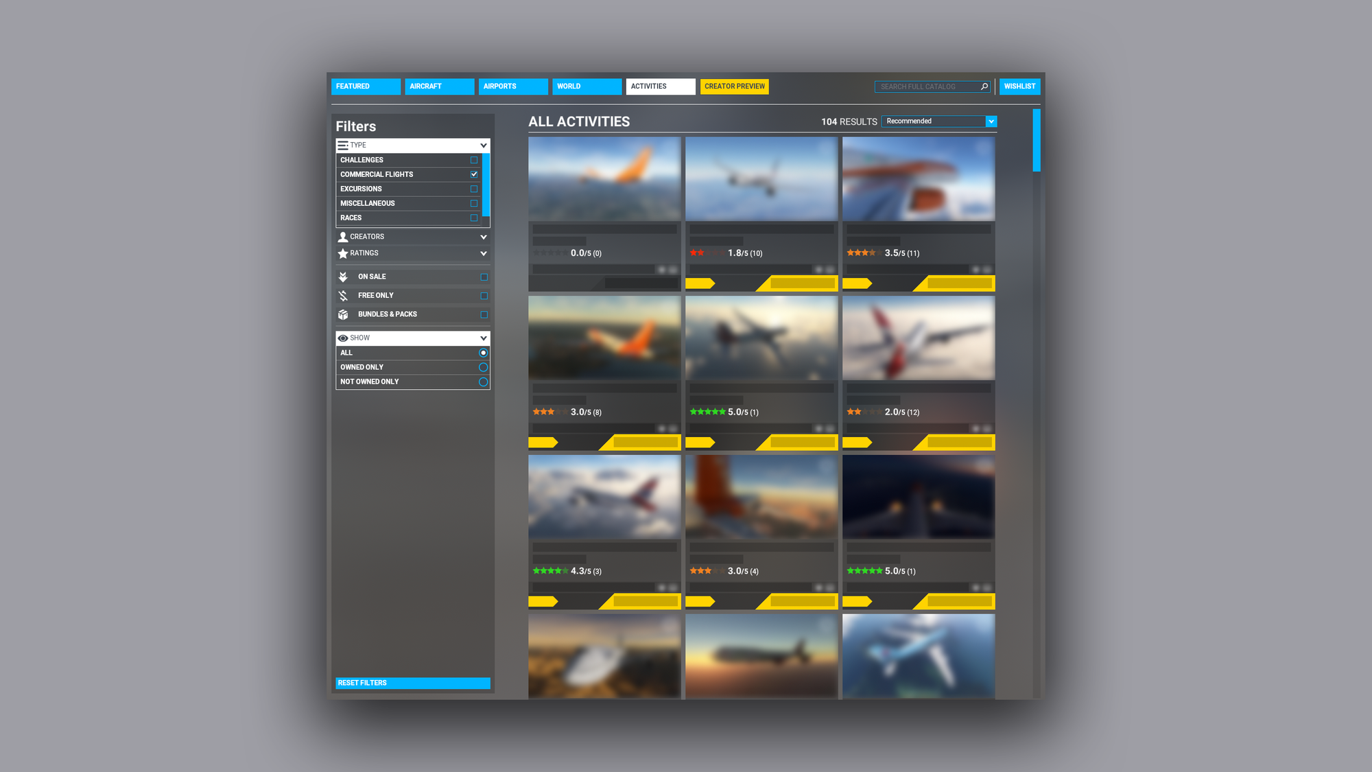 Marketplace Stars - UI Mod